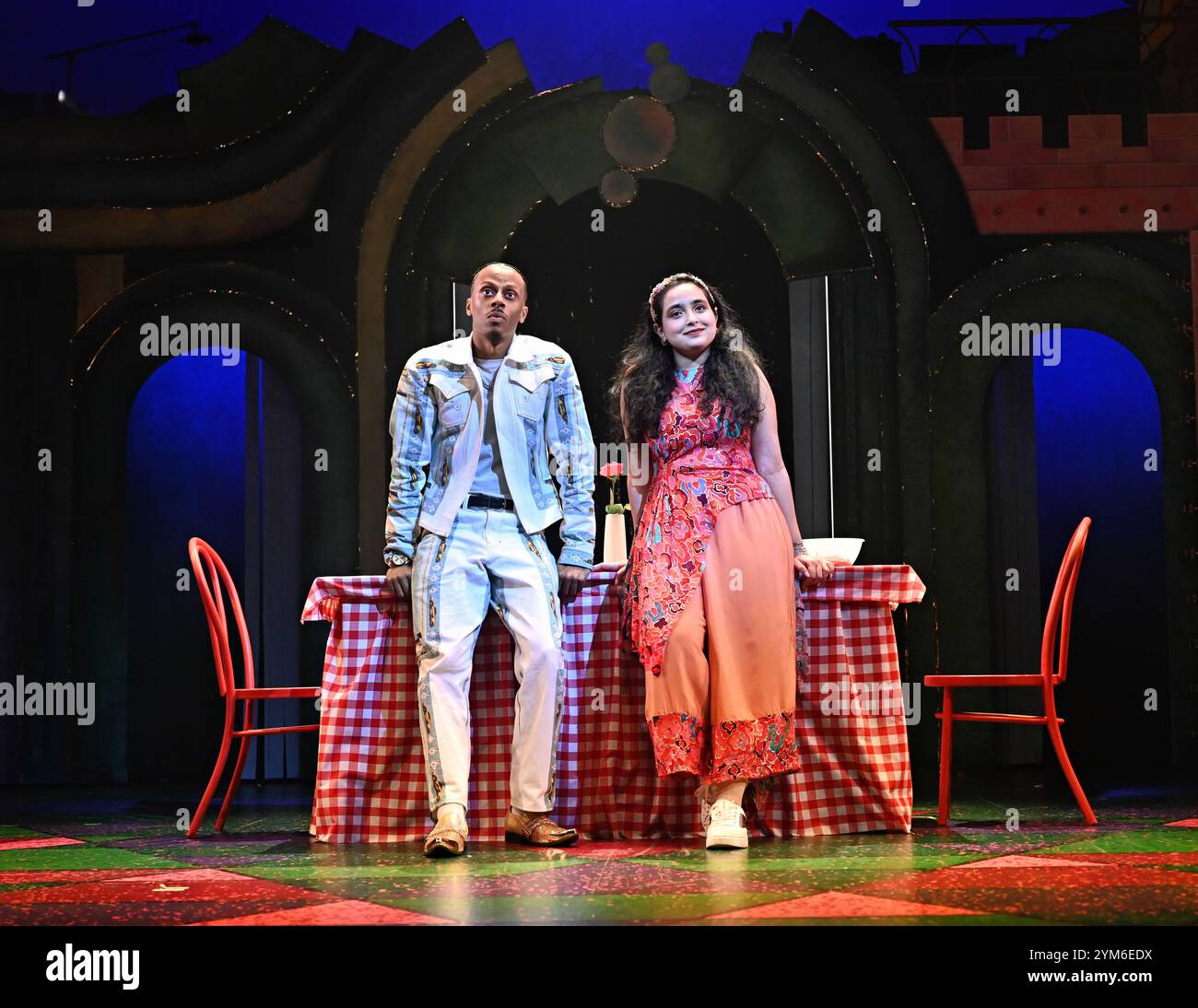 LONDON, UK. 20th Nov, 2024. Actor Andre Antonia as Aladdin, Aleyna ...