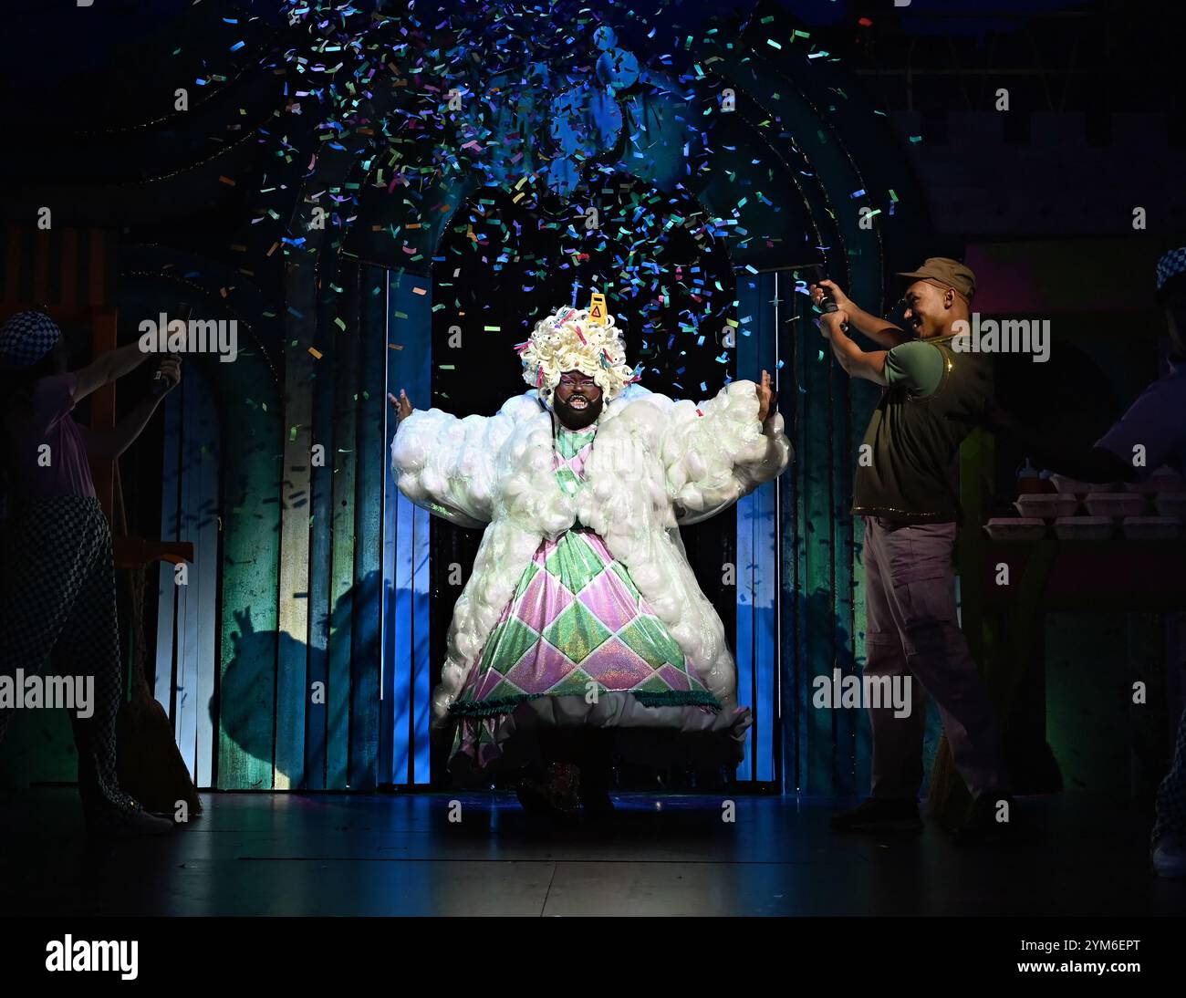 LONDON, ENGLAND: 20th November 2024: Actor Andre Antonia as Aladdin ...