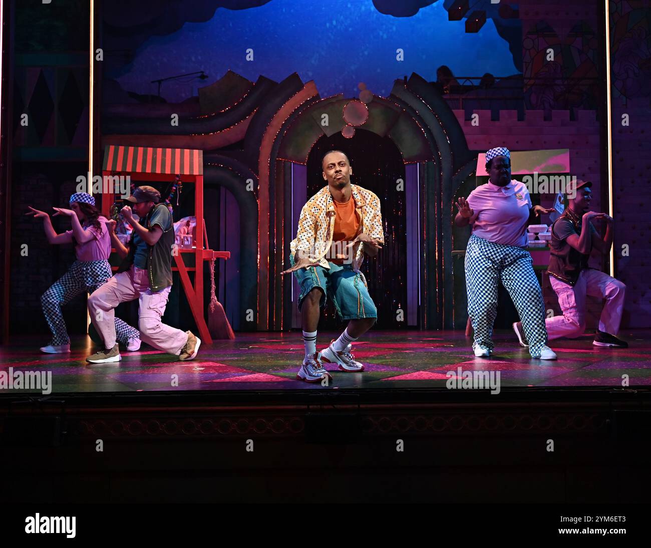 LONDON, UK. 20th Nov, 2024. Actor Andre Antonia as Aladdin, Aleyna ...