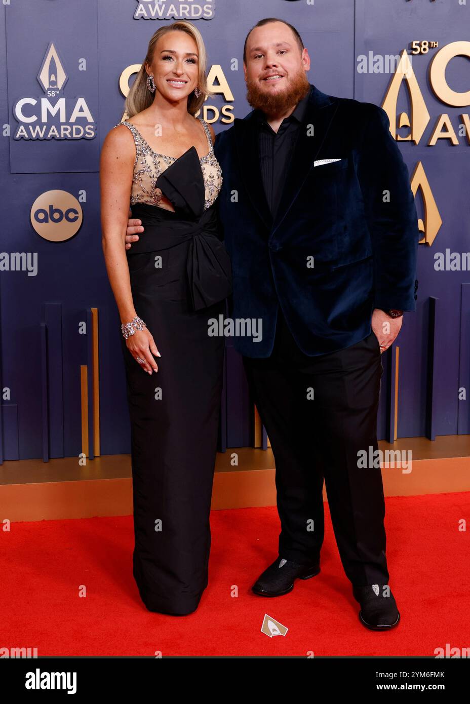 Nashville, United States. 20th Nov, 2024. Luke Holmes and his wife ...