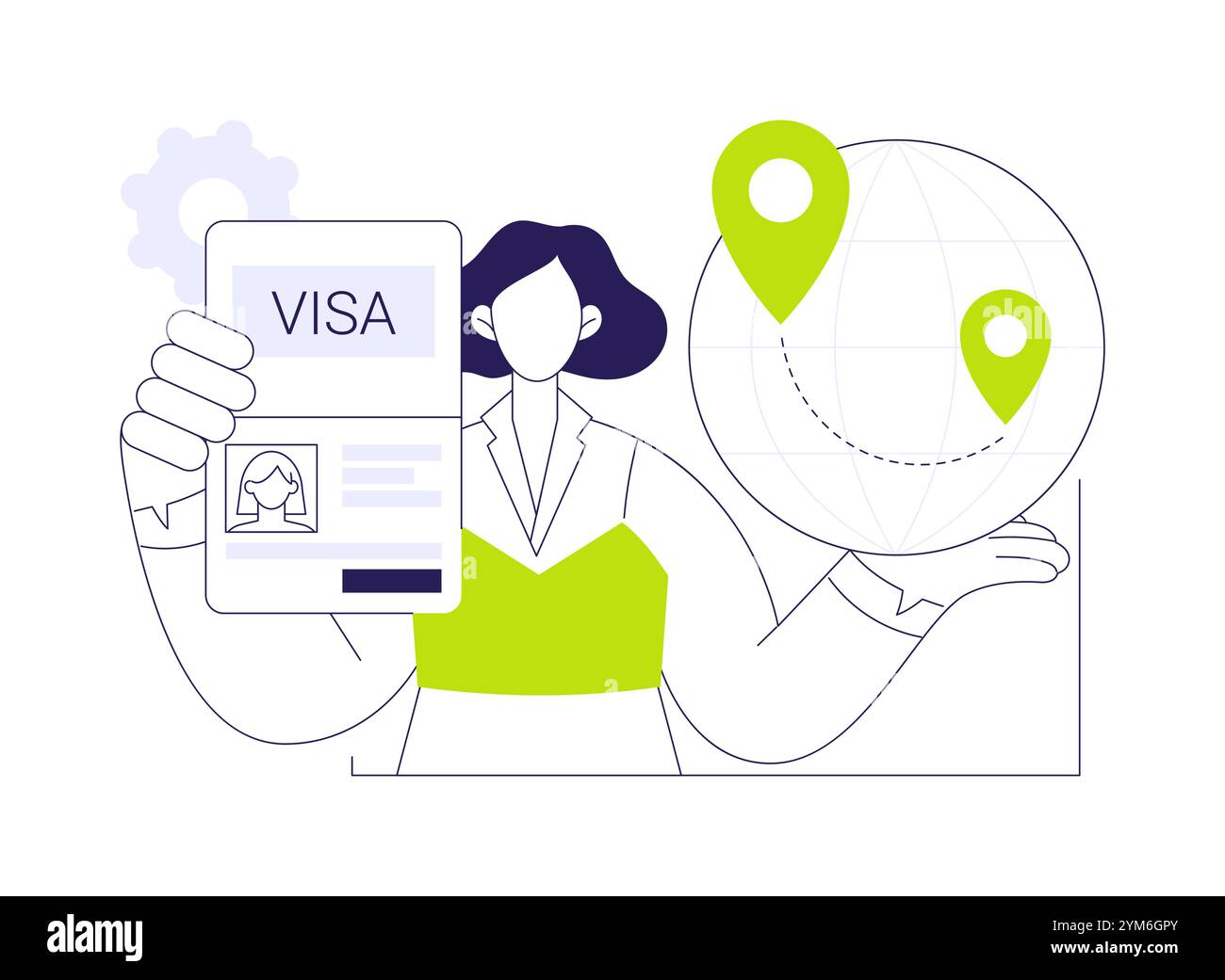 Apply for a visa Stock Vector Images - Alamy