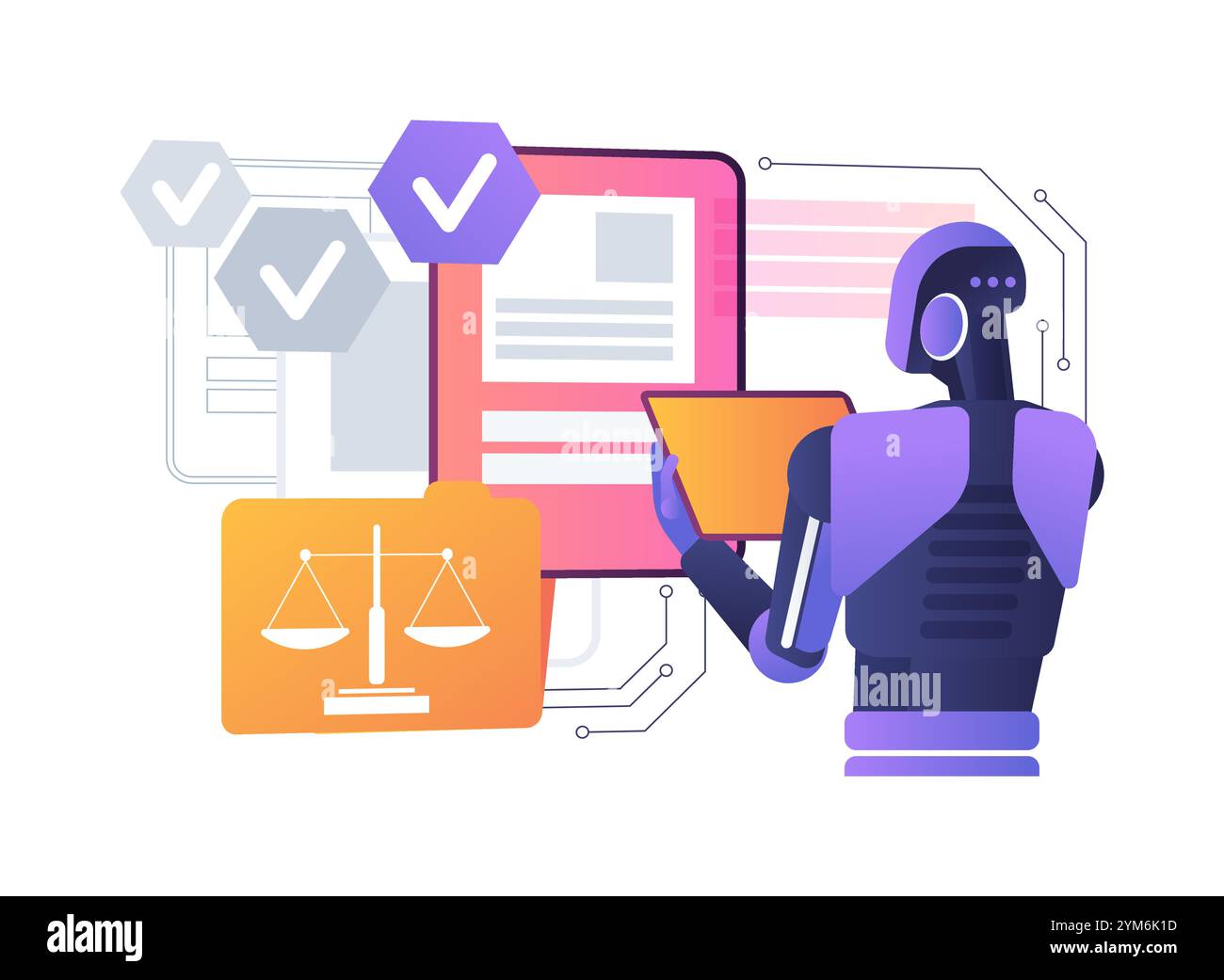 AI-Streamlined Due Diligence abstract concept vector illustration Stock Vector Image & Art - Alamy