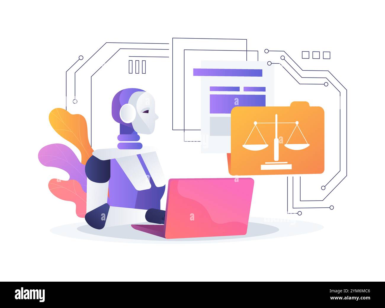 Ai assisted learning Stock Vector Images - Alamy