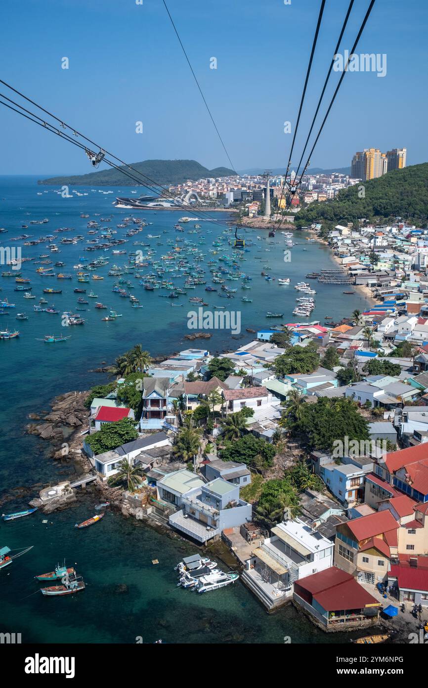 View from the Cable Car Ride to Sunworld Hon Thom on Phu Quoc Island in ...