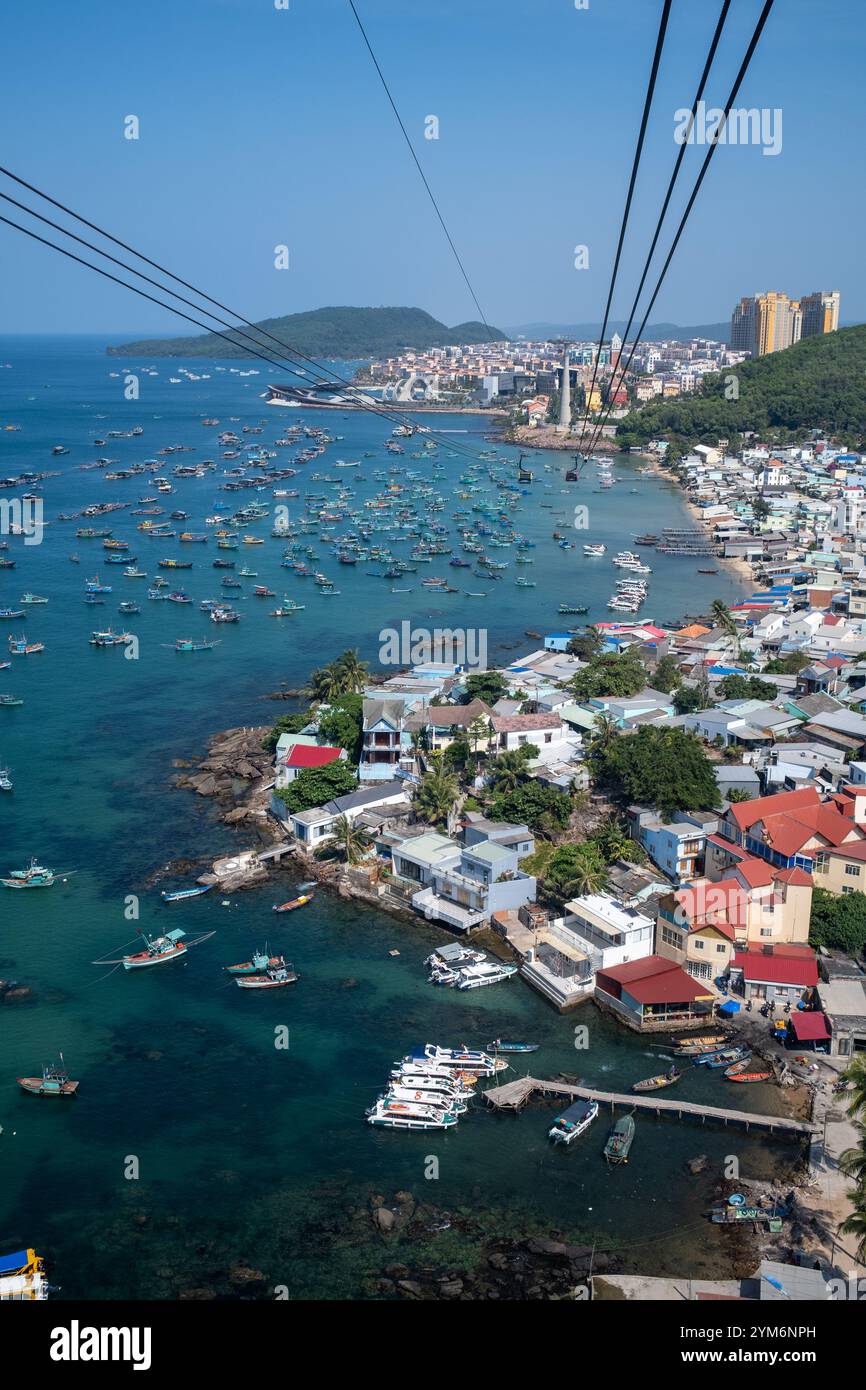 View from the Cable Car Ride to Sunworld Hon Thom on Phu Quoc Island in ...