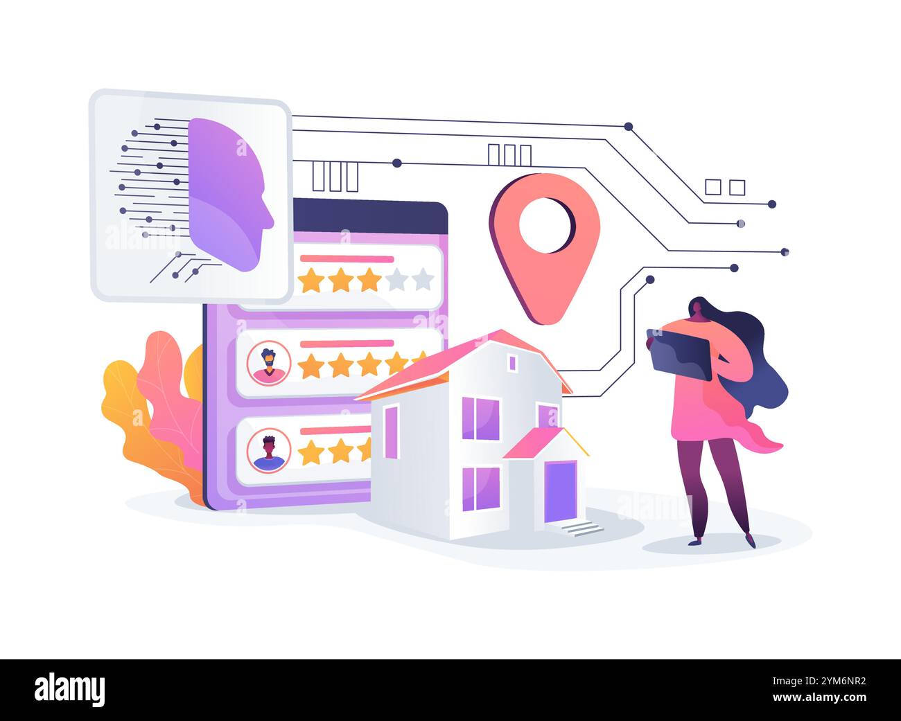 AI-Analyzed Customer Feedback abstract concept vector illustration ...