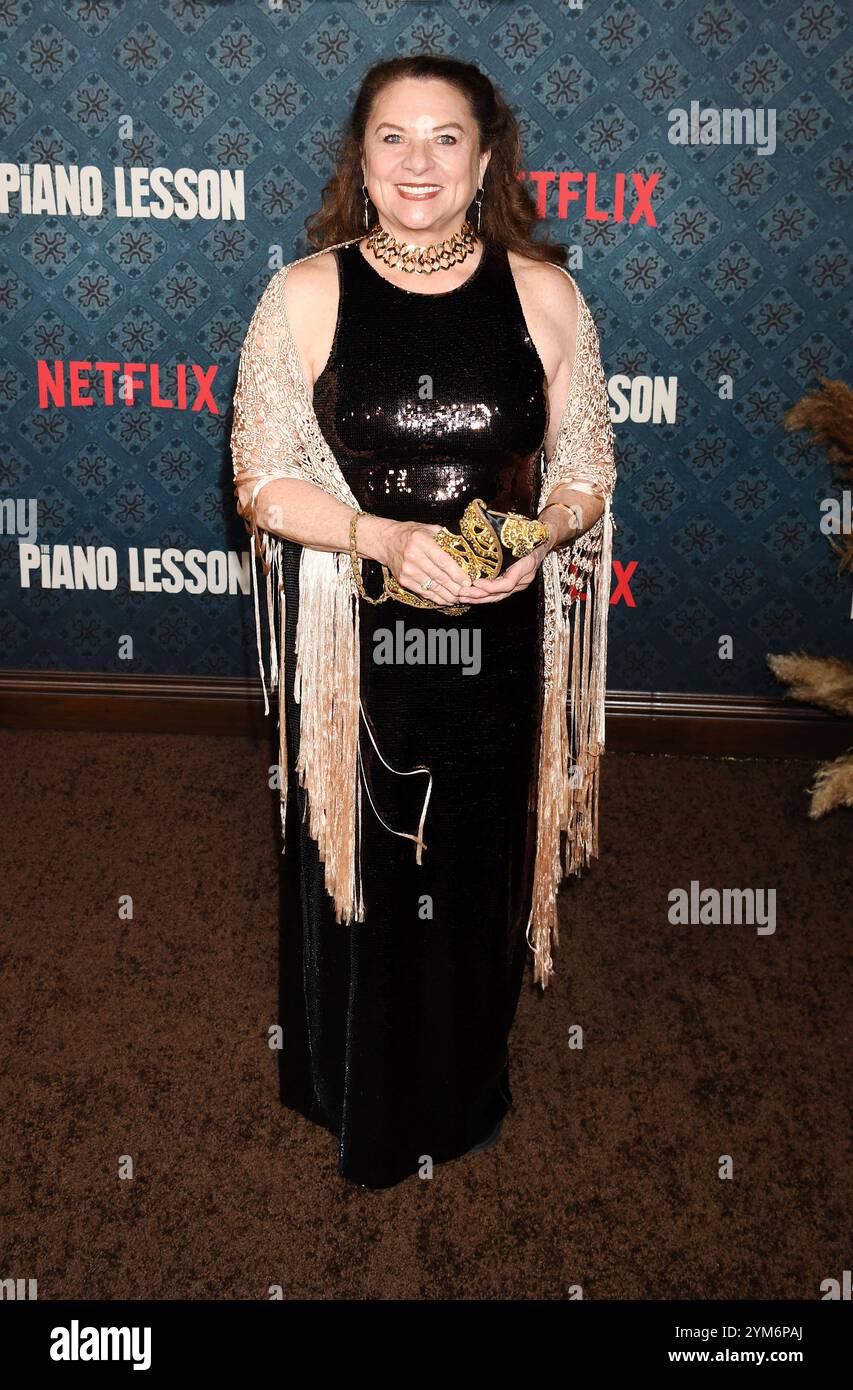 LOS ANGELES, CALIFORNIA - NOVEMBER 19: Constanza Romero attends the premiere of Netflix's "The ...