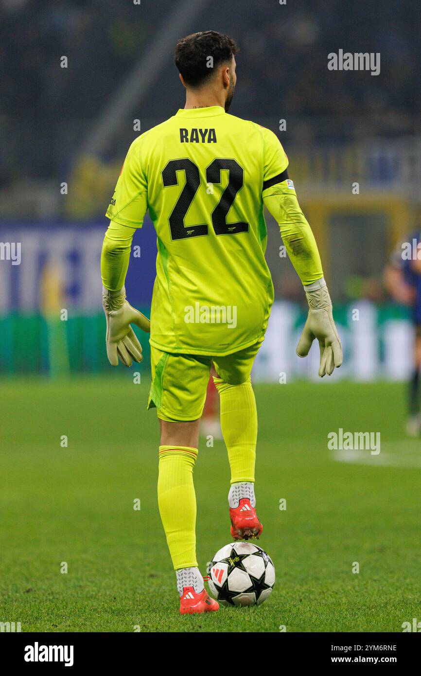 David Raya seen during UEFA Champions League game between teams of ...