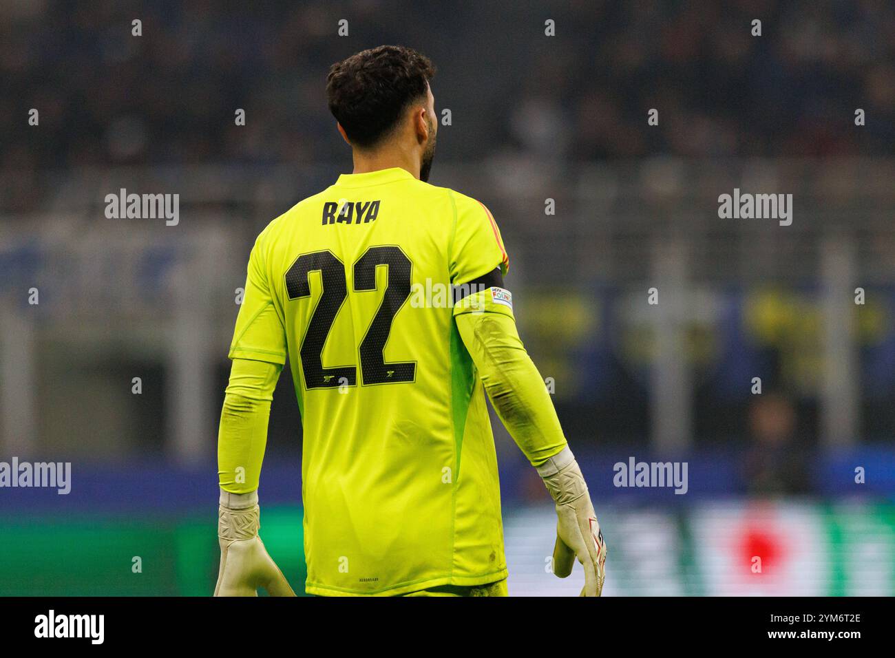 David Raya seen during UEFA Champions League game between teams of ...