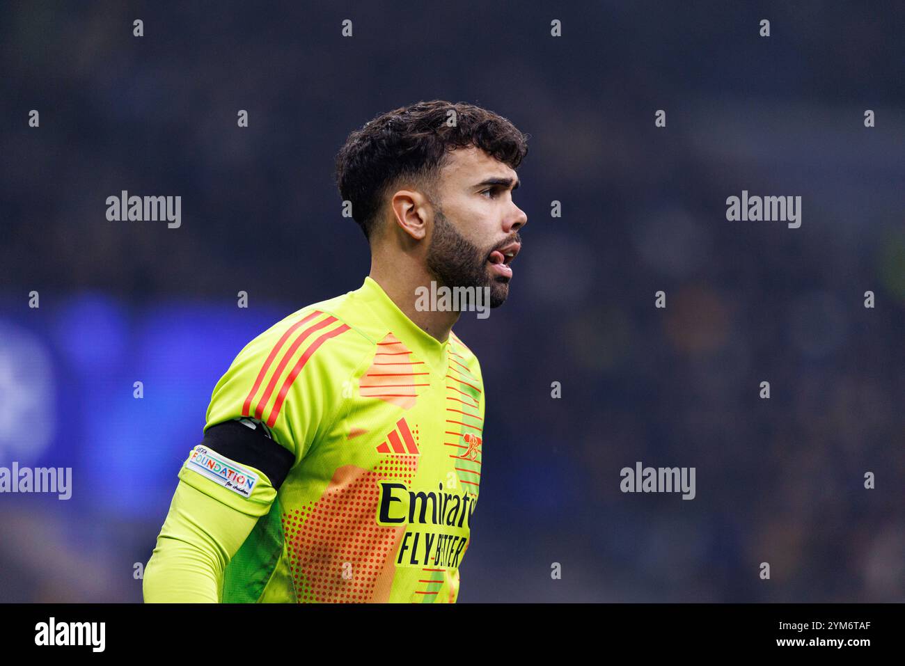David Raya seen during UEFA Champions League game between teams of ...