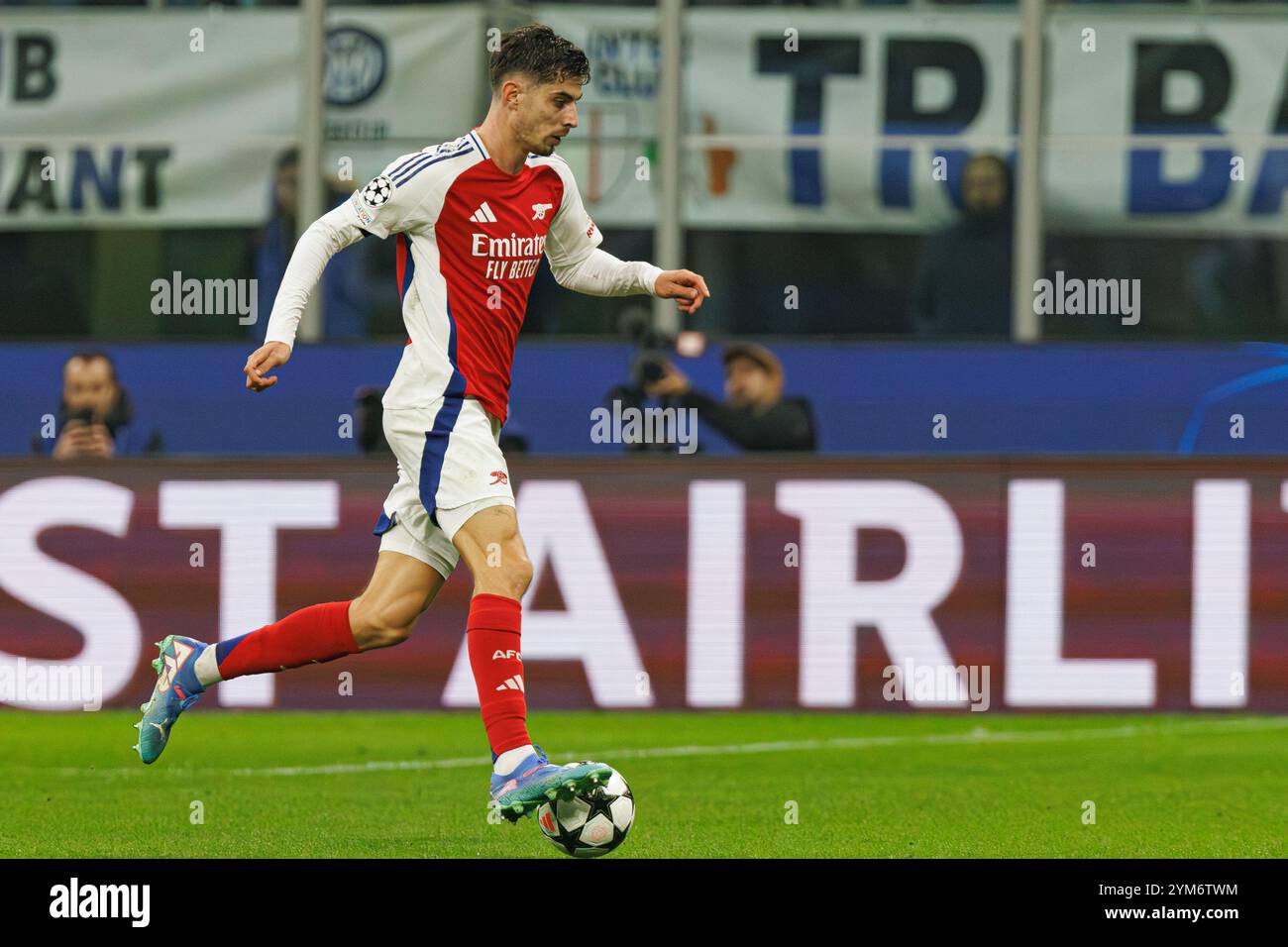 Kai Havertz seen during UEFA Champions League game between teams of ...