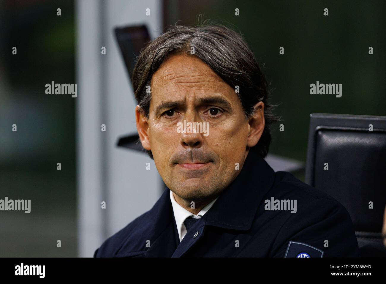 Simone Inzaghi seen during UEFA Champions League game between teams of ...