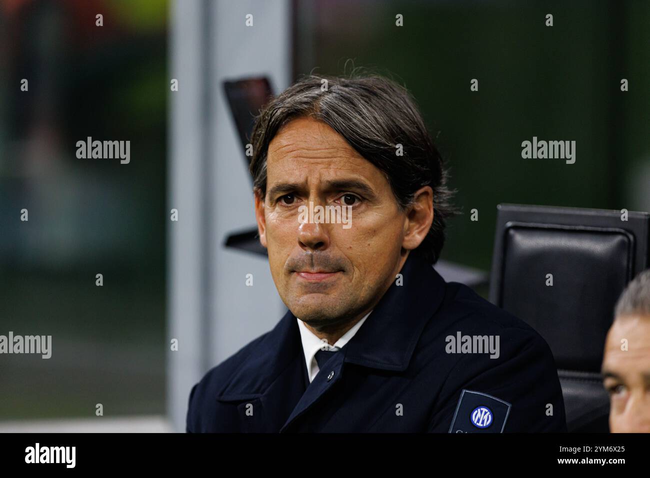 Simone Inzaghi seen during UEFA Champions League game between teams of ...