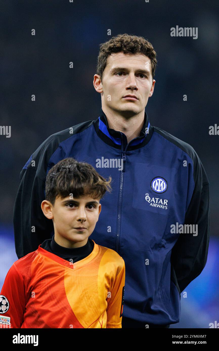 Benjamin Pavard seen during UEFA Champions League game between teams of ...