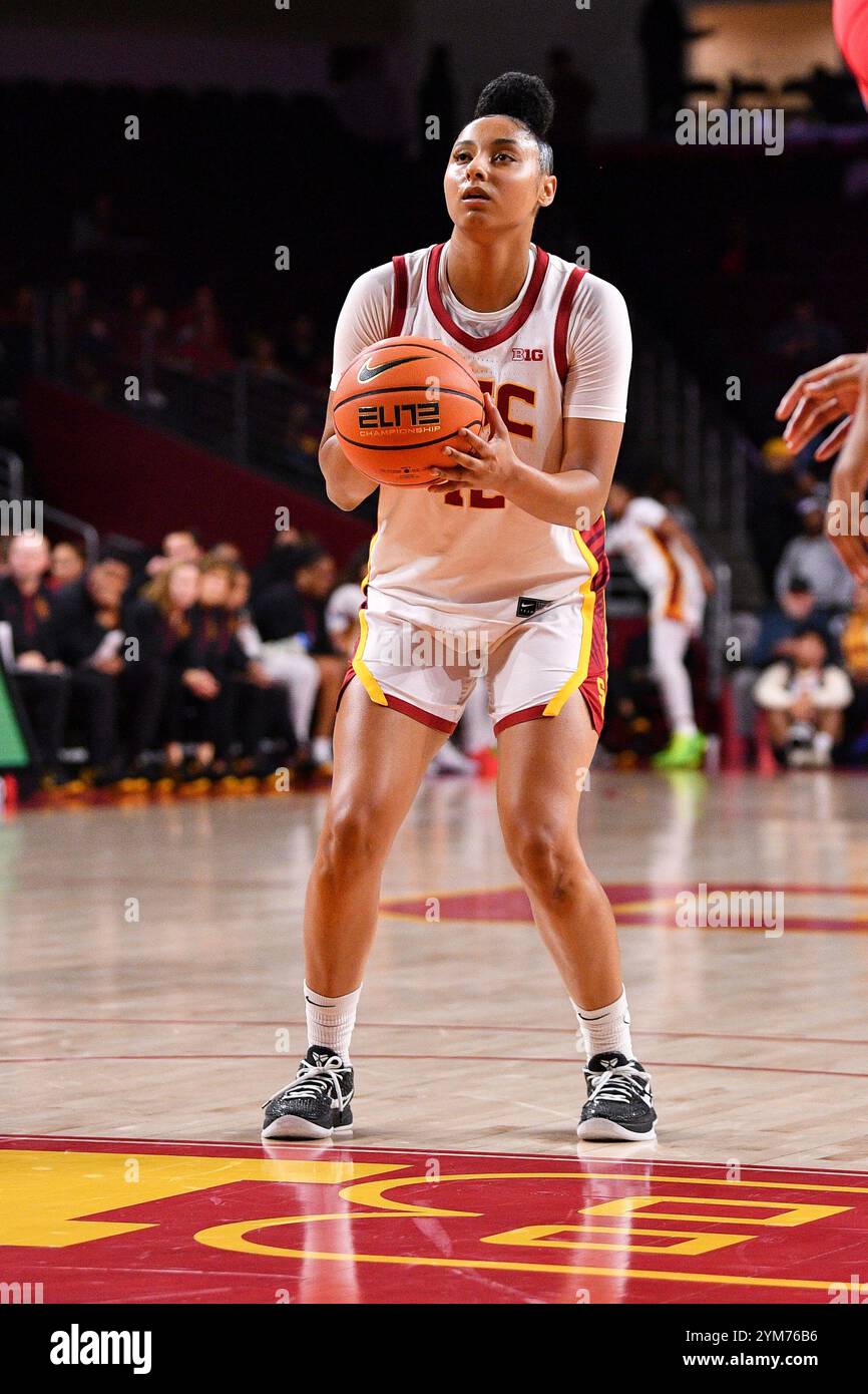 LOS ANGELES, CA - NOVEMBER 12: USC Trojans guard JuJu Watkins (12 ...