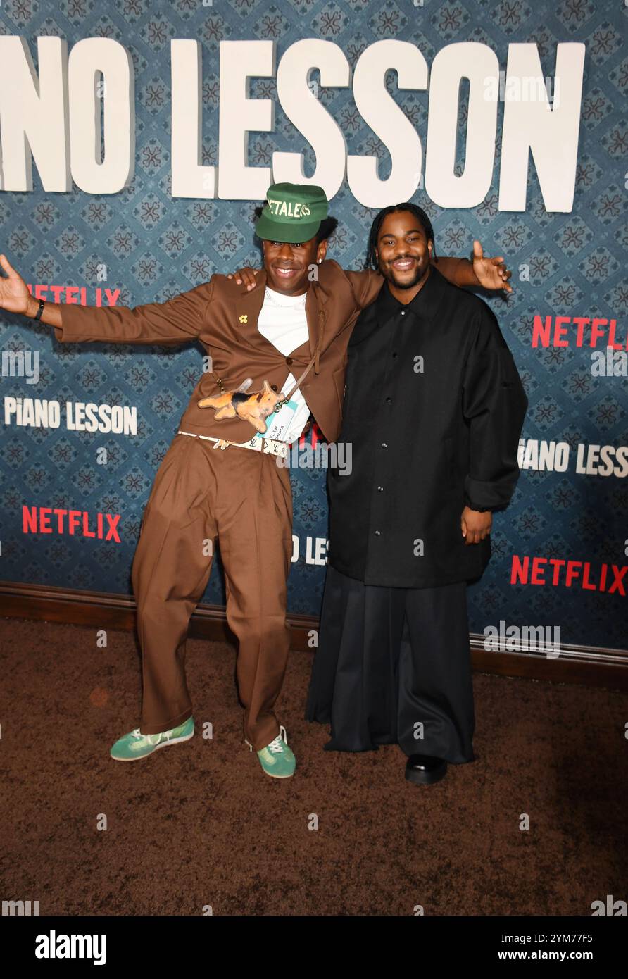 LOS ANGELES, CALIFORNIA - NOVEMBER 19: (L-R) Tyler, The Creator and ...