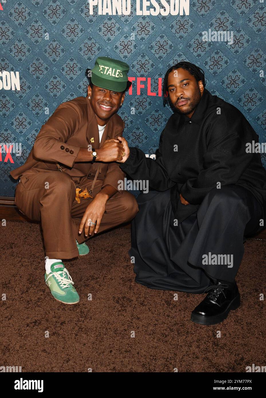 LOS ANGELES, CALIFORNIA - NOVEMBER 19: (L-R) Tyler, The Creator and ...