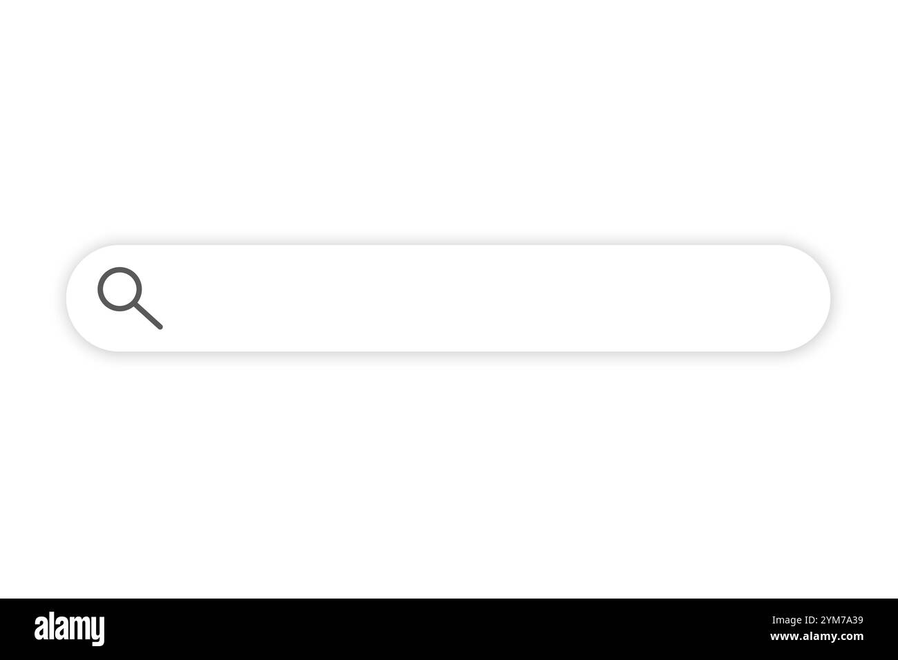 Search bar icon. Magnifying glass symbol. Simple search interface ...
