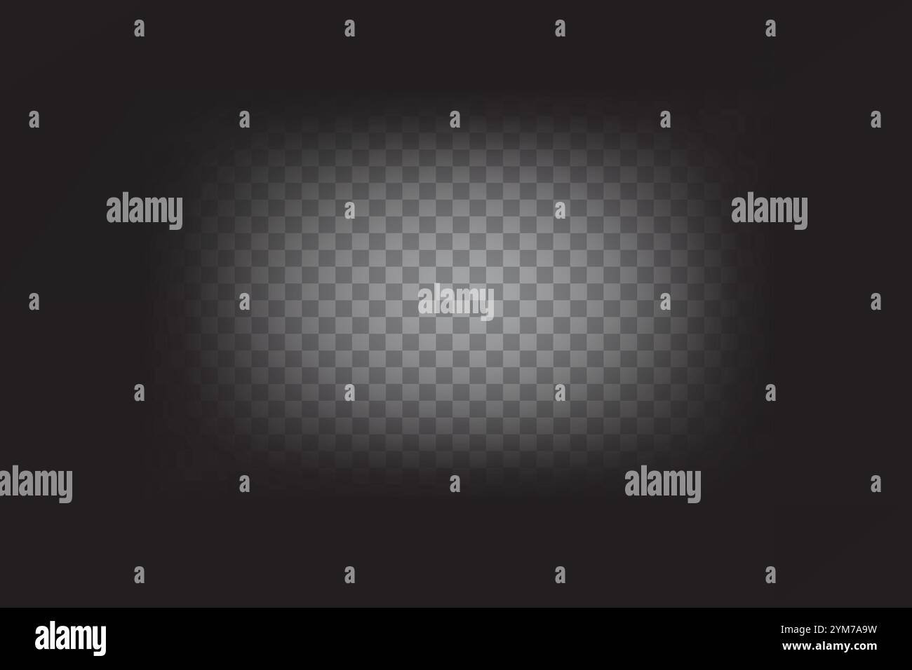 Dark gradient background. Transparent grid pattern. Faded vignette ...