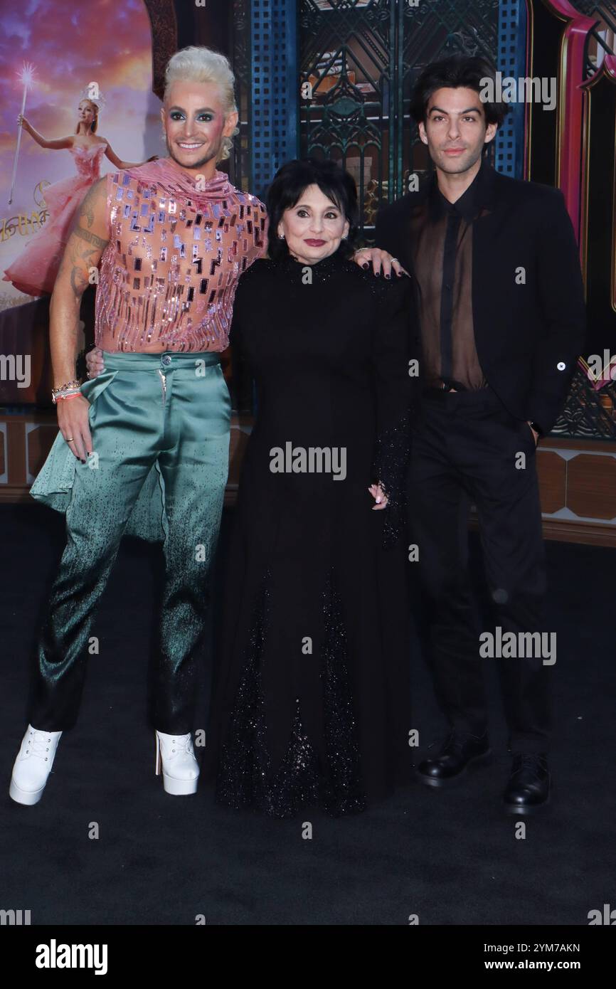 Frankie Grande, Joan Grande, Hale Leon 11/09/2024 The Los Angeles ...