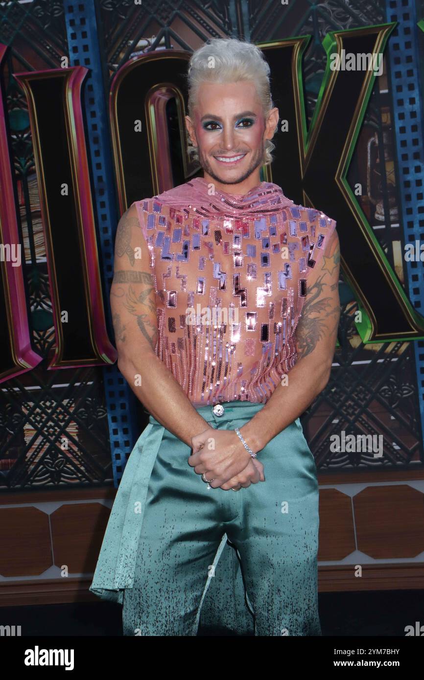 Frankie Grande 11/09/2024 The Los Angeles Premiere of “Wicked” held at the Dorothy Chandler ...