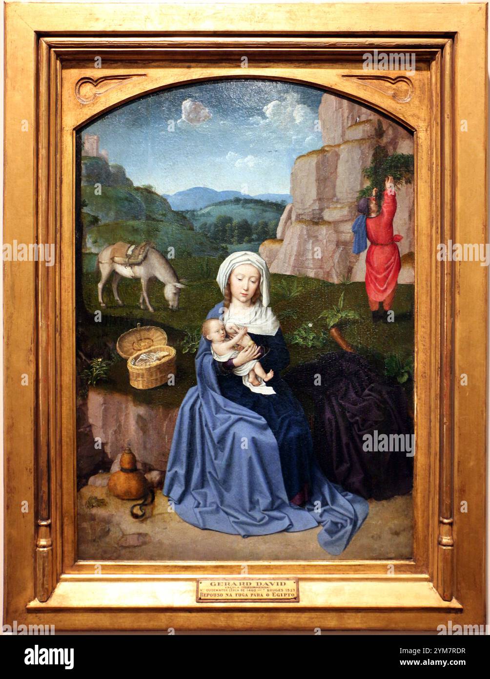 Rest on the Flight into Egypt is an oil-on-panel painting executed ca. 1501–1520 by the Early ...