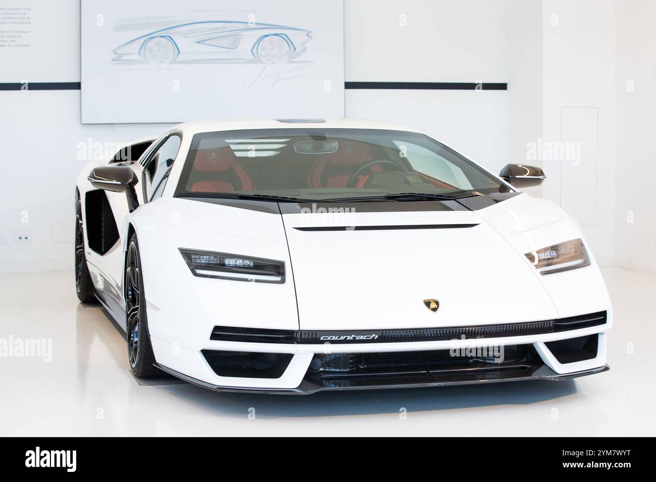 Lamborghini Countach LPI 800-4 is seen in the Lamborghini Museum in ...