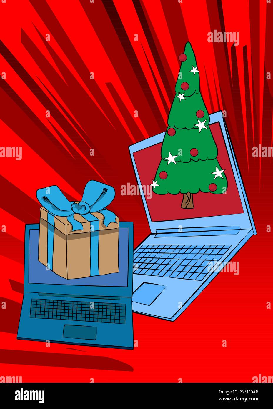 Evergreen display Stock Vector Images - Alamy