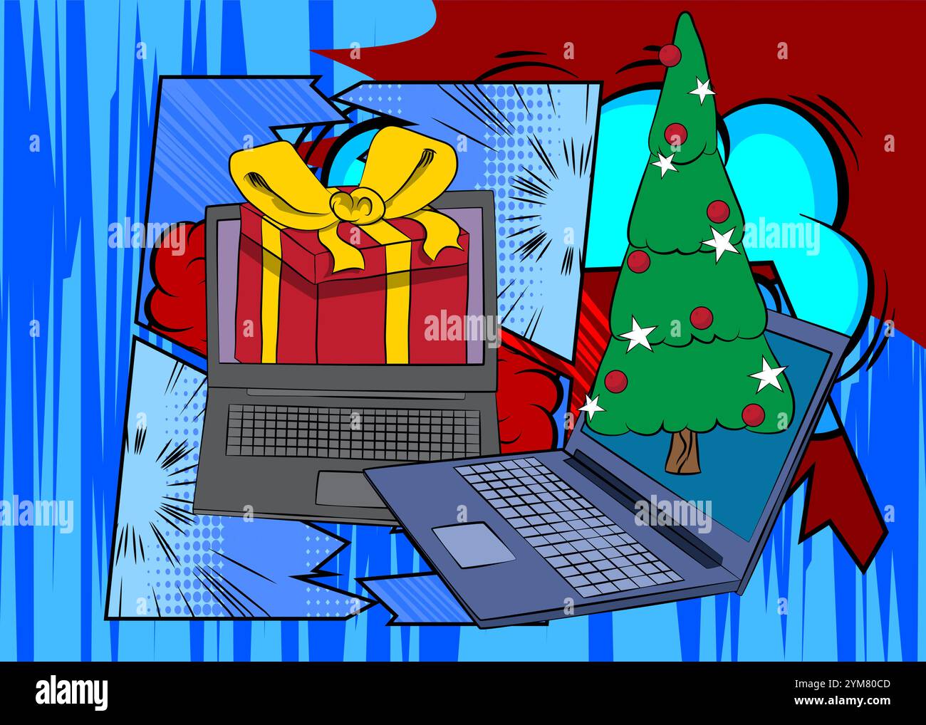 Evergreen display Stock Vector Images - Alamy