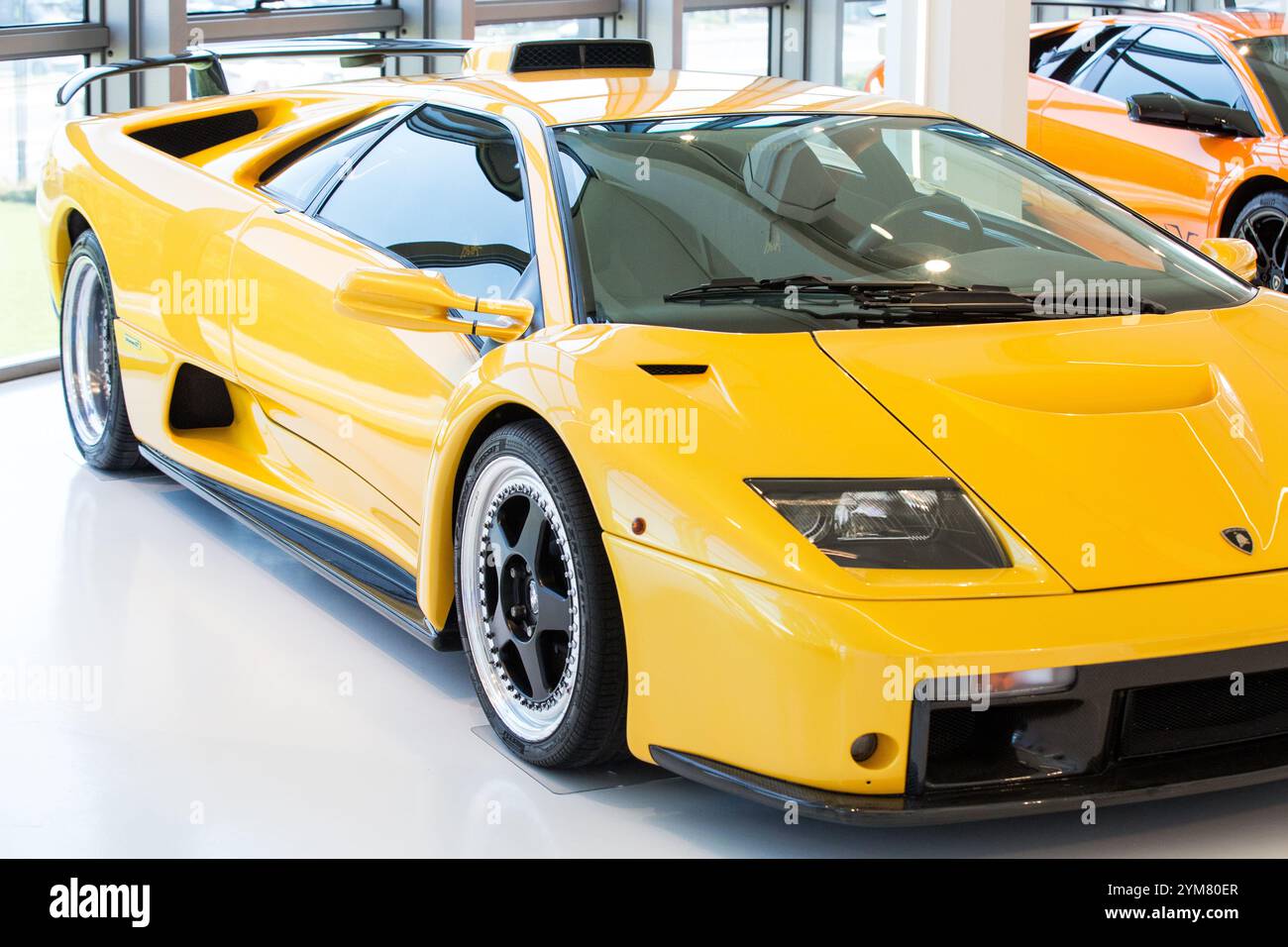 Lamborghini Diablo GT is seen in the Lamborghini Museum in Sant'Agata ...