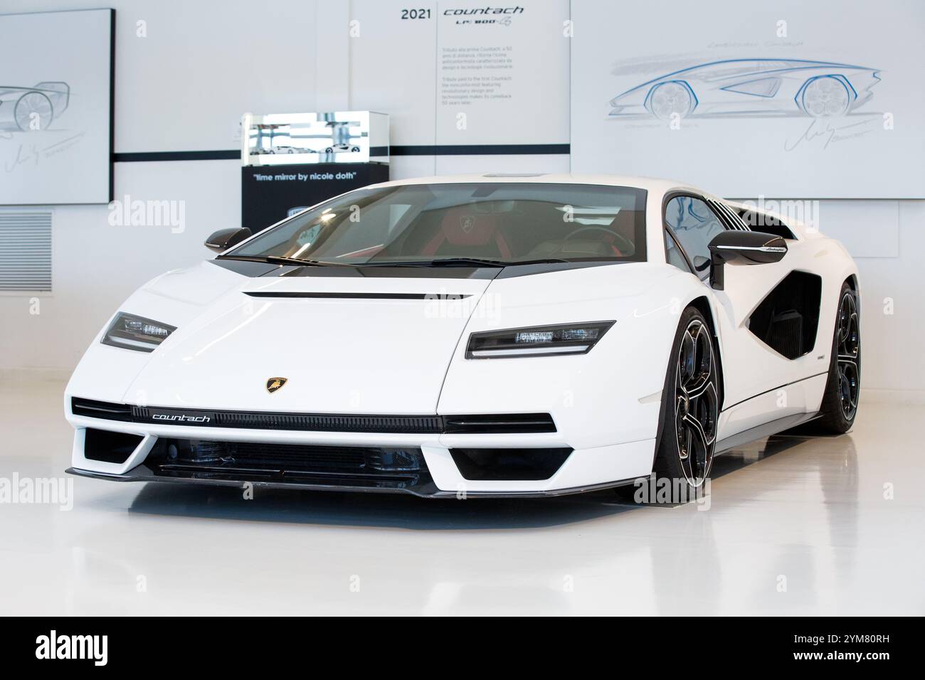 Lamborghini Countach LPI 800-4 is seen in the Lamborghini Museum in ...