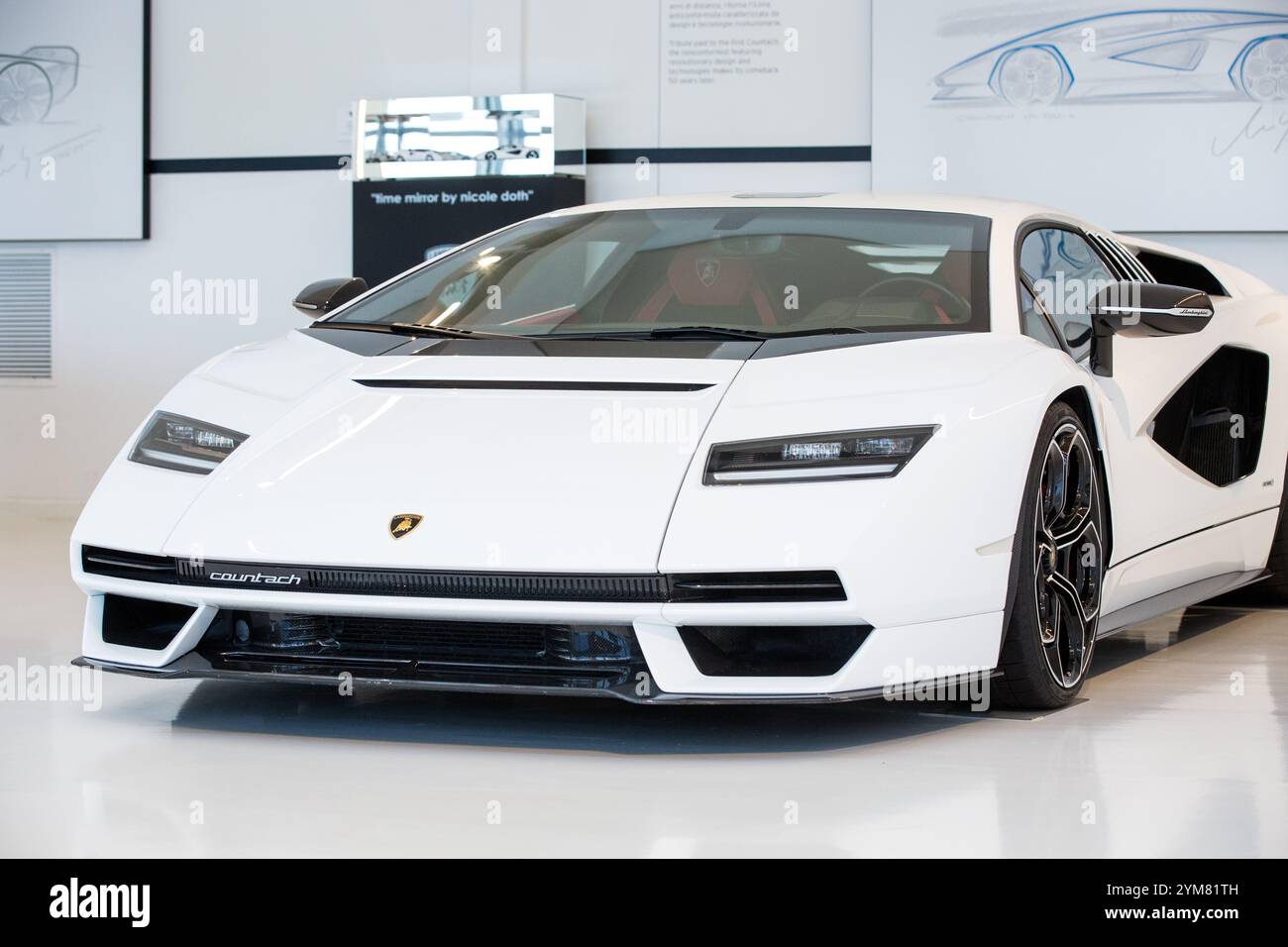 Lamborghini Countach LPI 800-4 is seen in Lamborghini Museum in Sant ...