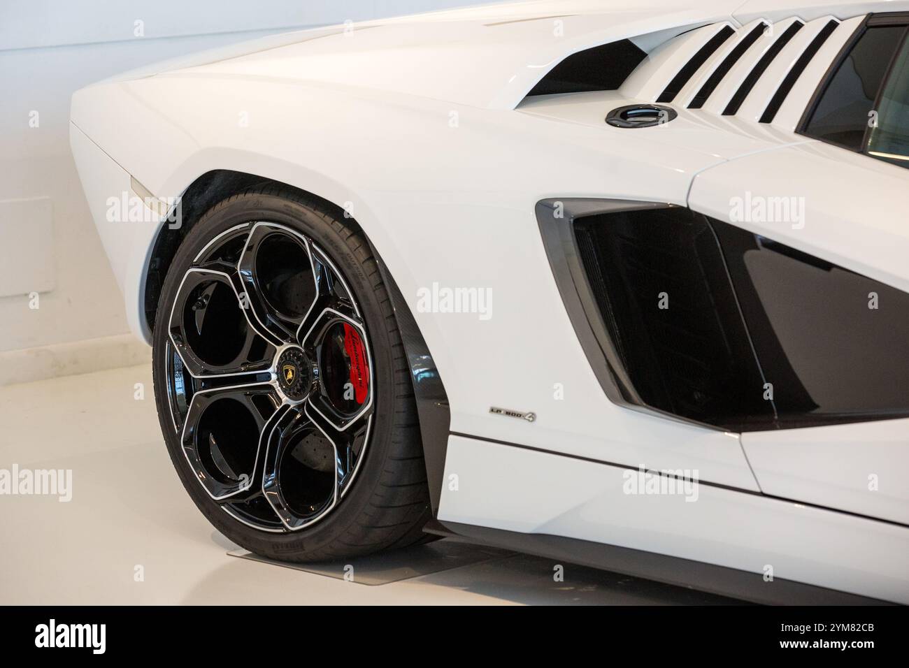 Rear view of Lamborgini Countach in the Lamborghini Museum in Sant ...