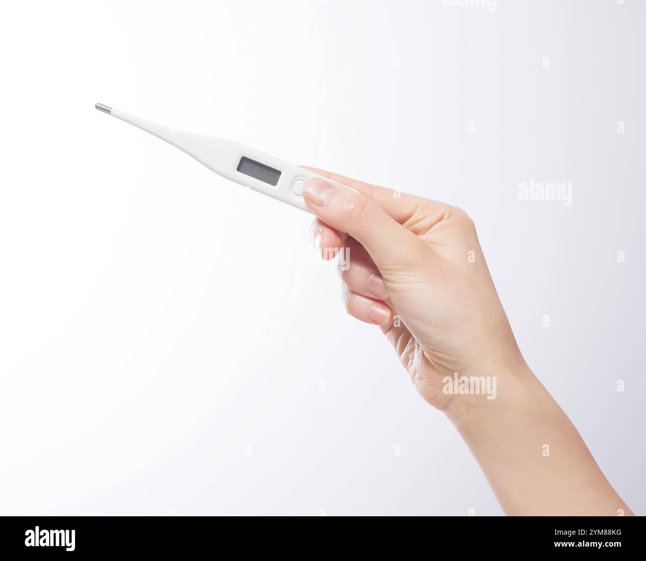 Nurse holding thermometer hi-res stock photography and images - Alamy