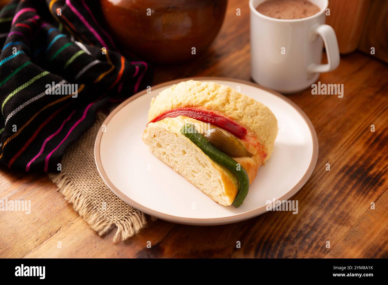 Rosca de Reyes, also called Kings cake, roscon, Epiphany Cake and hot ...