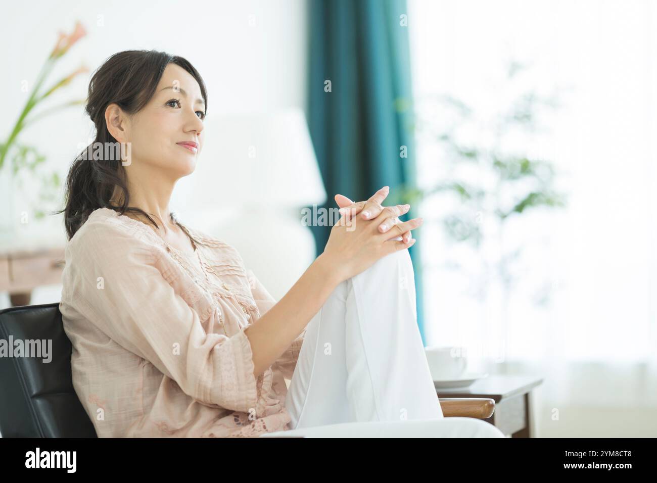 Thinking person relax in hi-res stock photography and images - Alamy