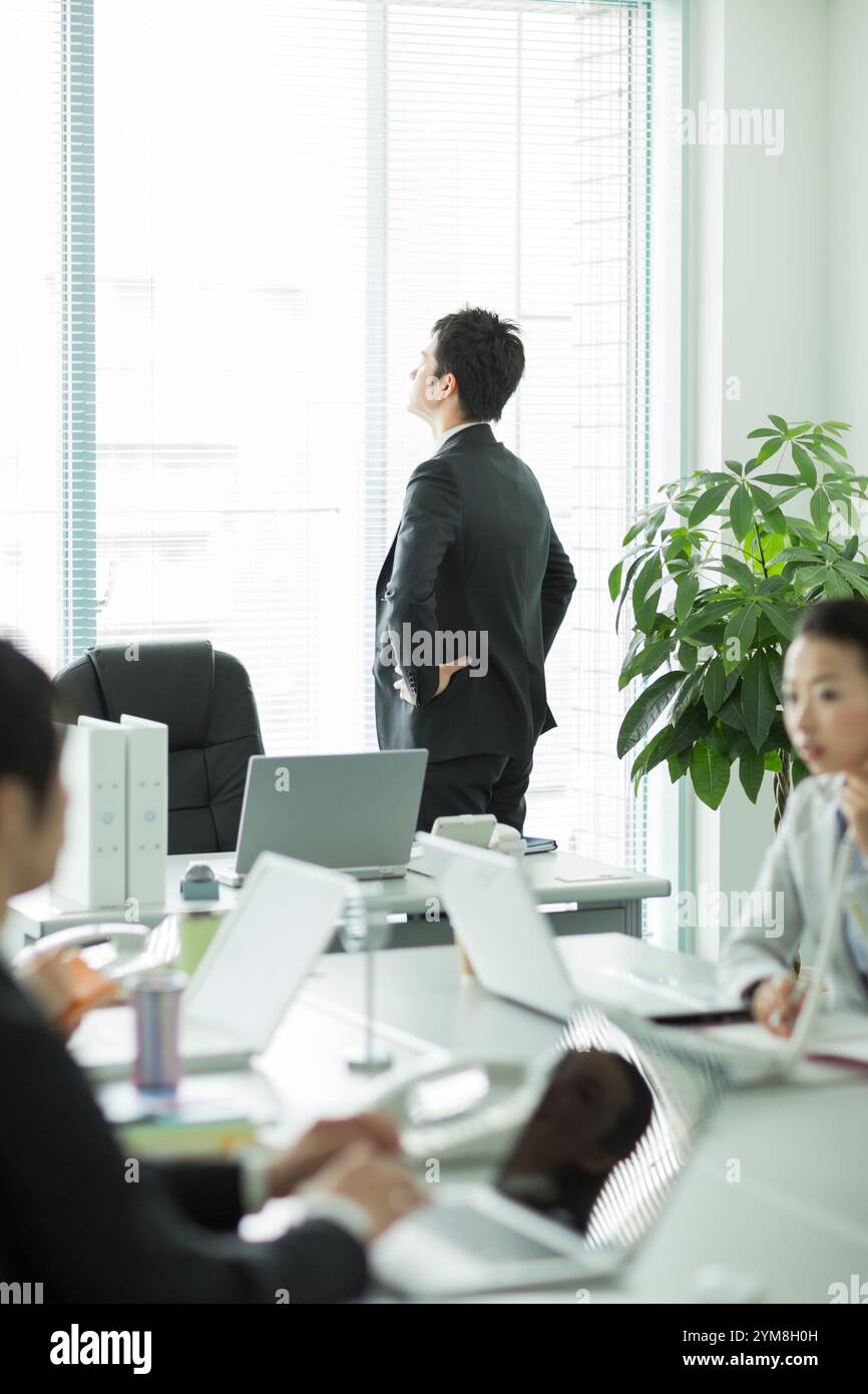 Looking put window hi-res stock photography and images - Alamy
