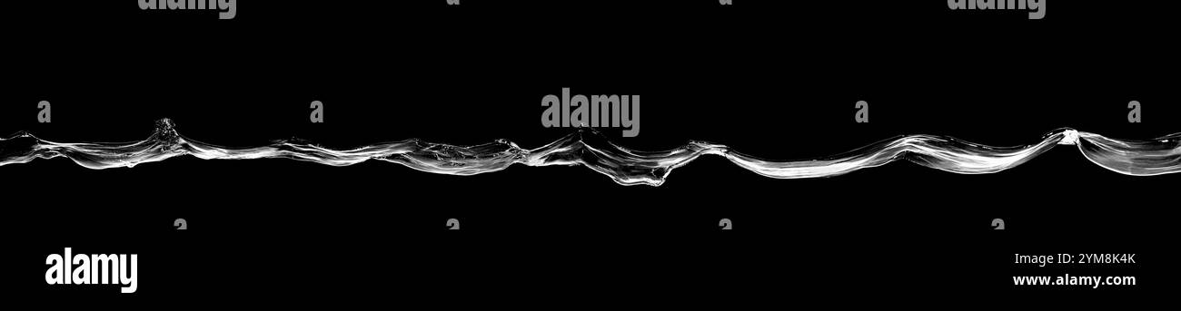 Black water wave Stock Photo - Alamy