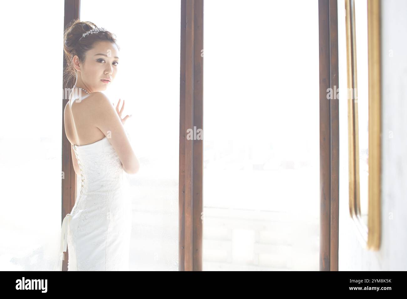 Bride before wedding ceremony Stock Photo - Alamy