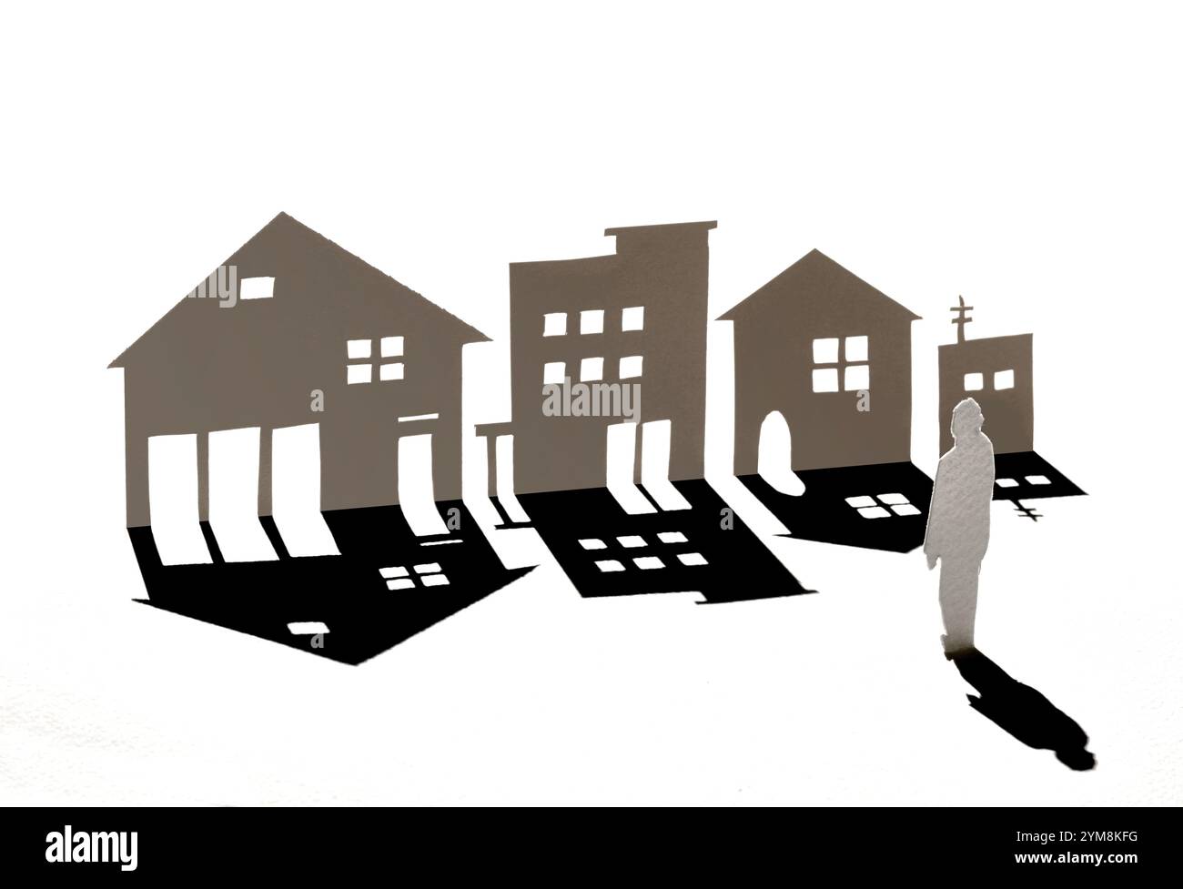 City of shadow puppets Stock Photo - Alamy