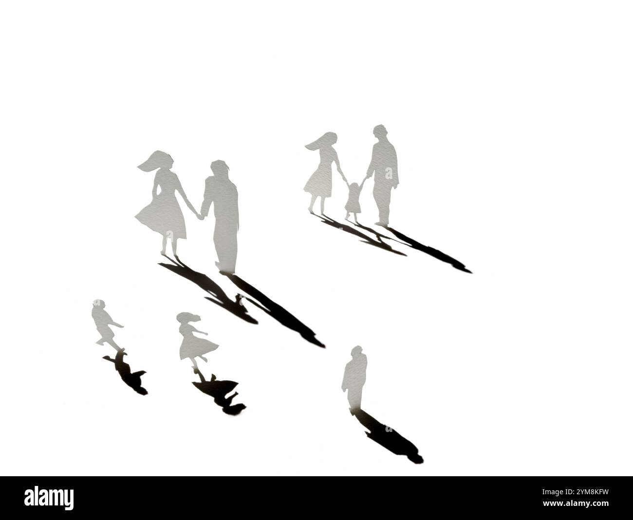 People in Shadow Puppet Stock Photo - Alamy