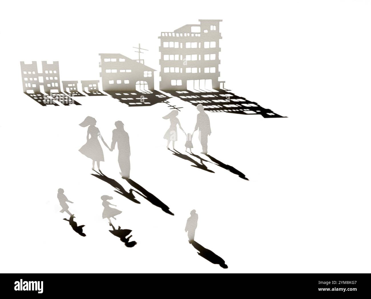 People in Shadow Puppet Stock Photo - Alamy