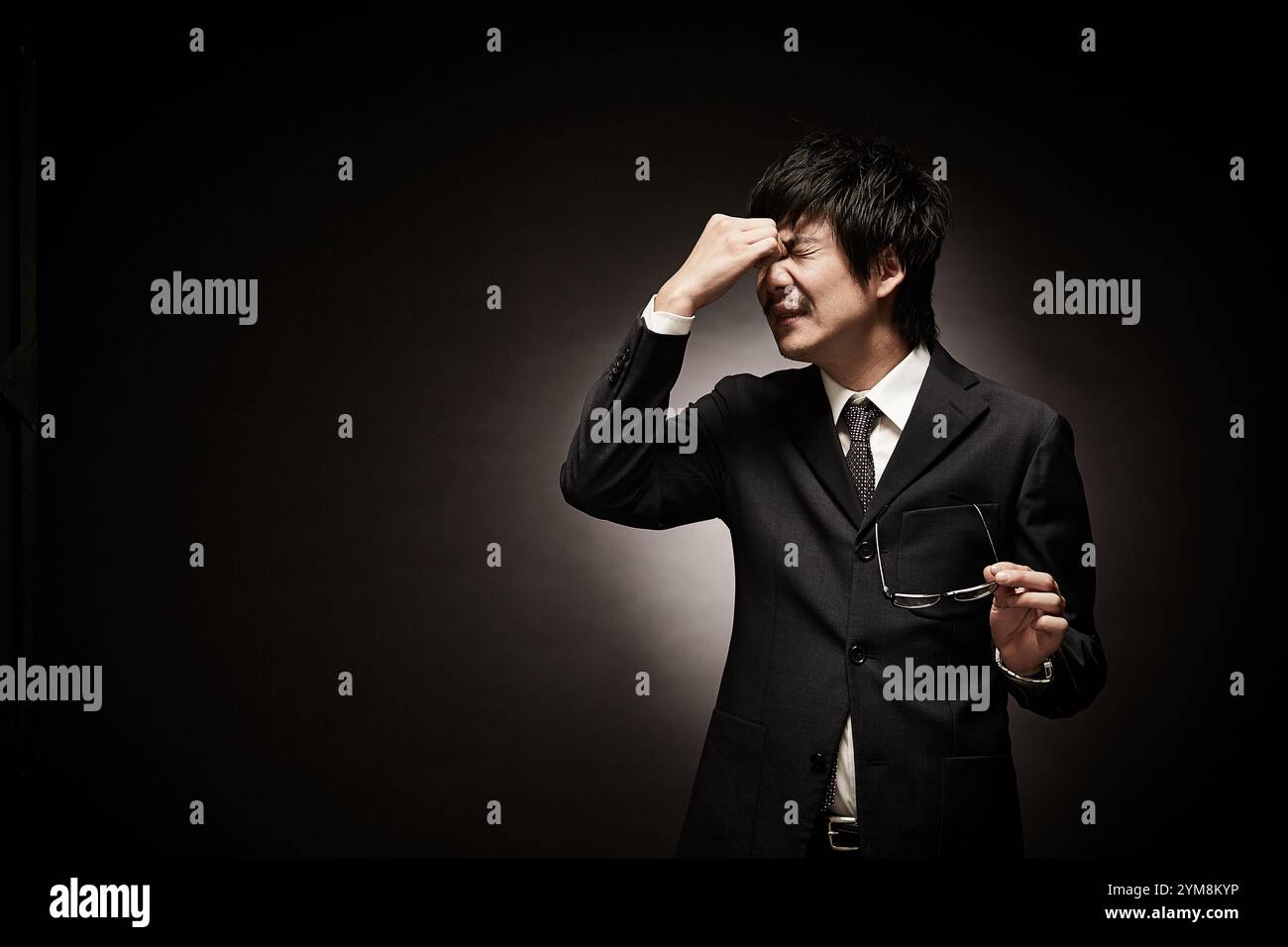 Painful portrait tired young hi-res stock photography and images - Alamy