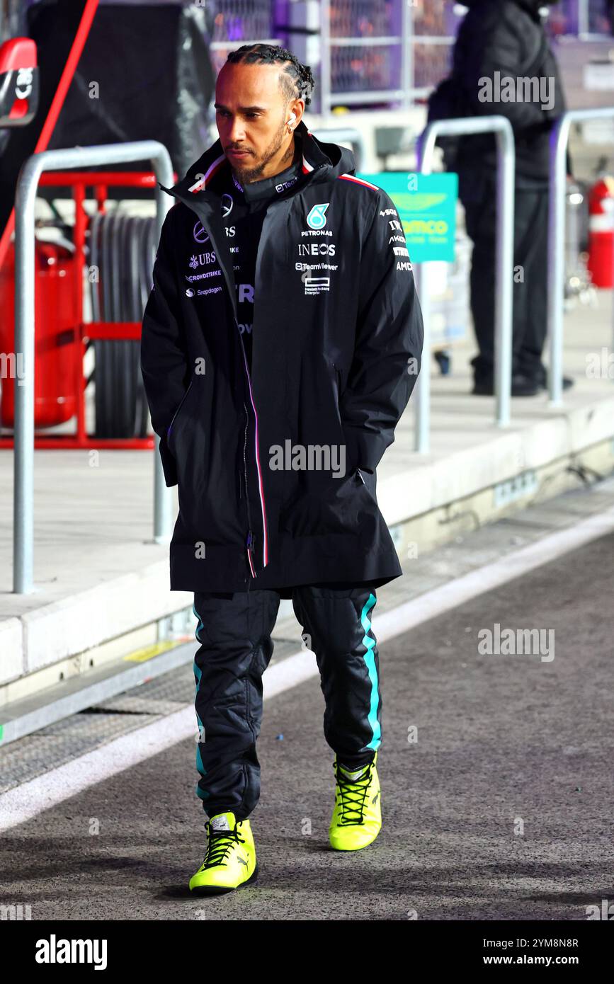 Las Vegas, USA. 20th Nov, 2024. Lewis Hamilton (GBR) Mercedes AMG F1 ...