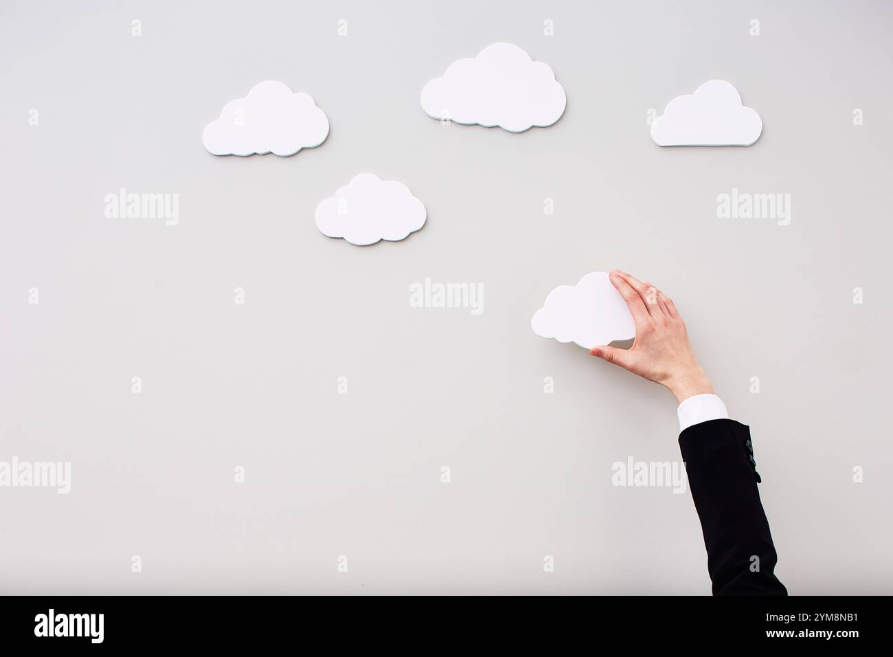Hands touching clouds hi-res stock photography and images - Alamy
