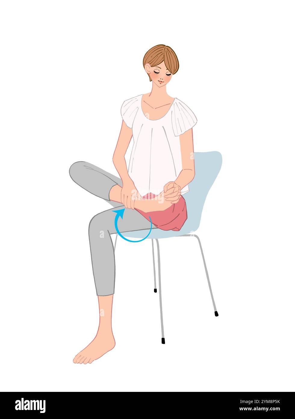 Ankle rotation exercise hi-res stock photography and images - Alamy