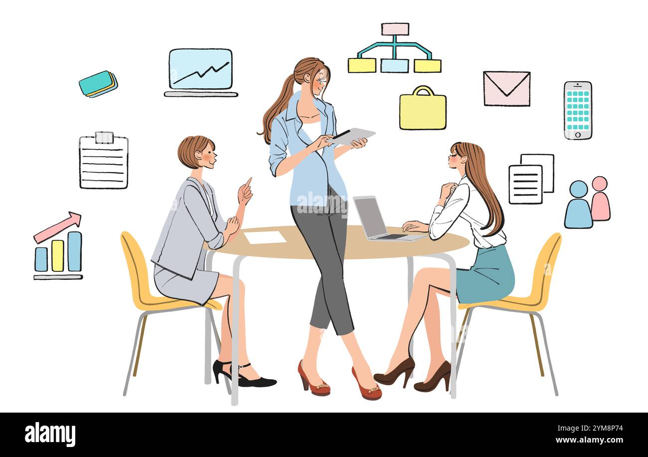 Meeting three Cut Out Stock Images & Pictures - Alamy