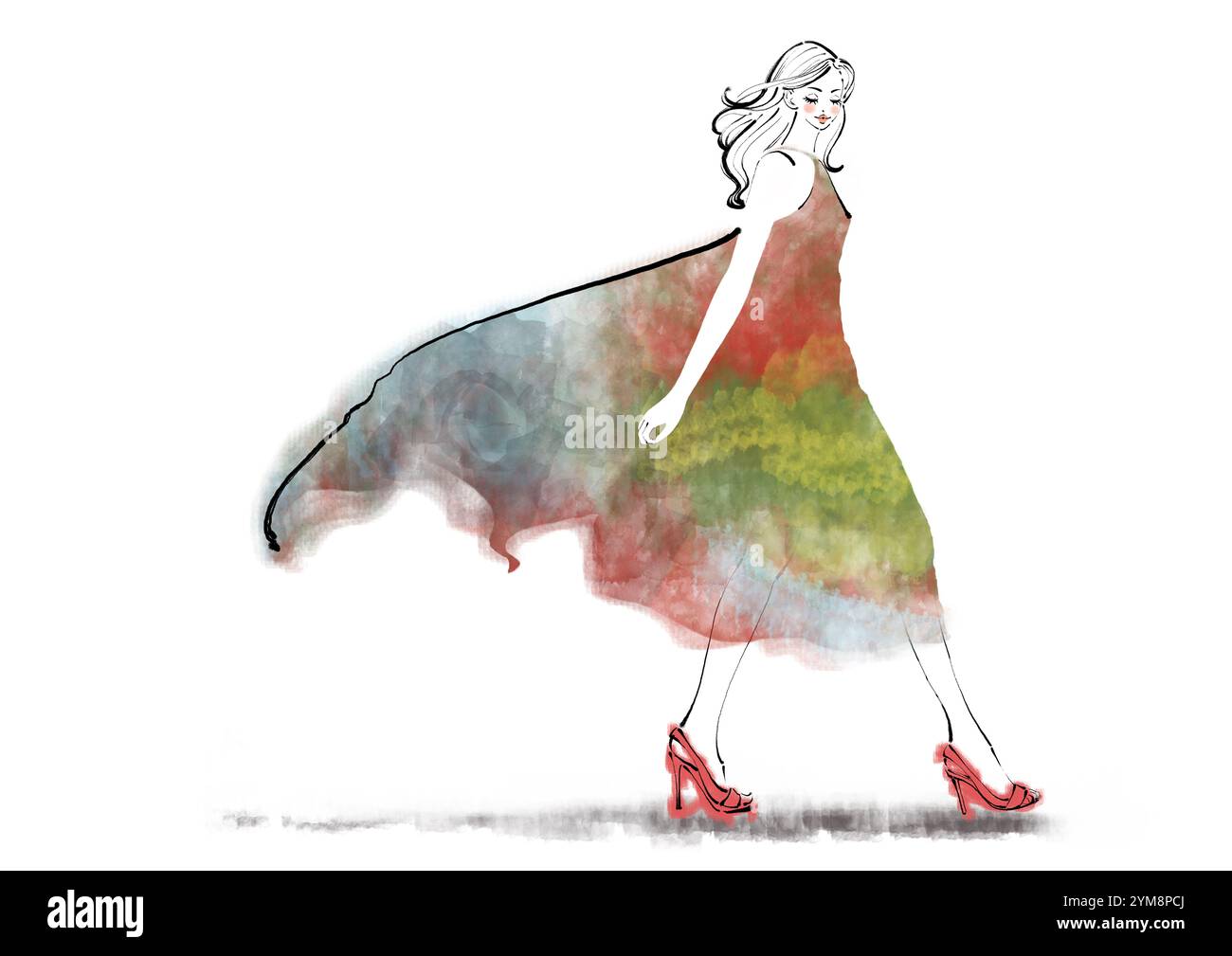 Woman dress in summer Cut Out Stock Images & Pictures - Alamy