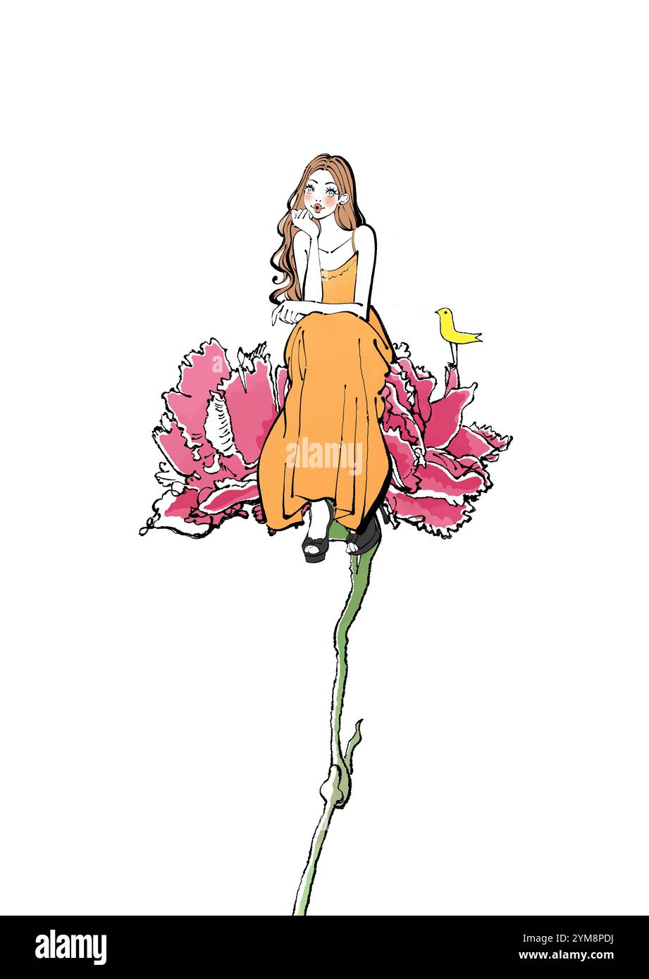 Woman dress in summer Cut Out Stock Images & Pictures - Alamy