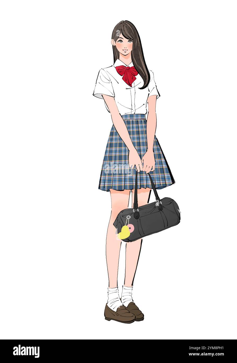 Girl uniform school Cut Out Stock Images & Pictures - Alamy